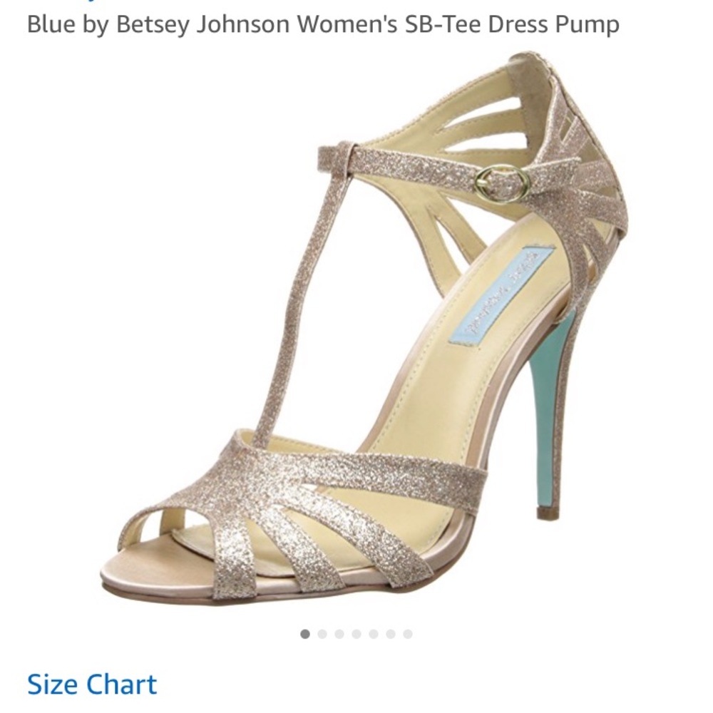 Champagne Sparkle Betsey Johnson Pumps - Gem